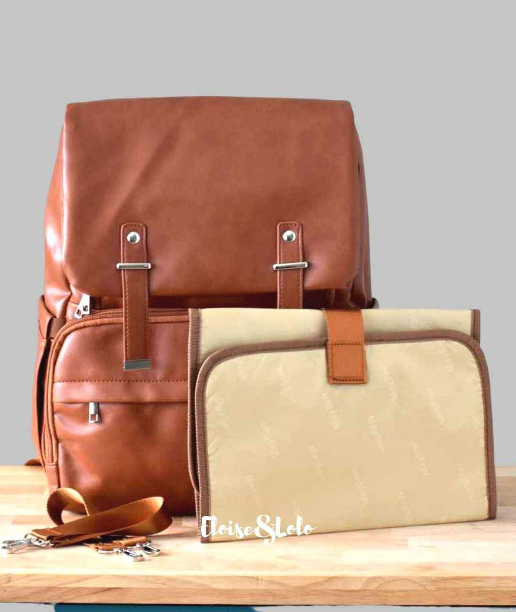 The Fiona Diaper Bag Backpack - Vegan Leather – Eloise & Lolo